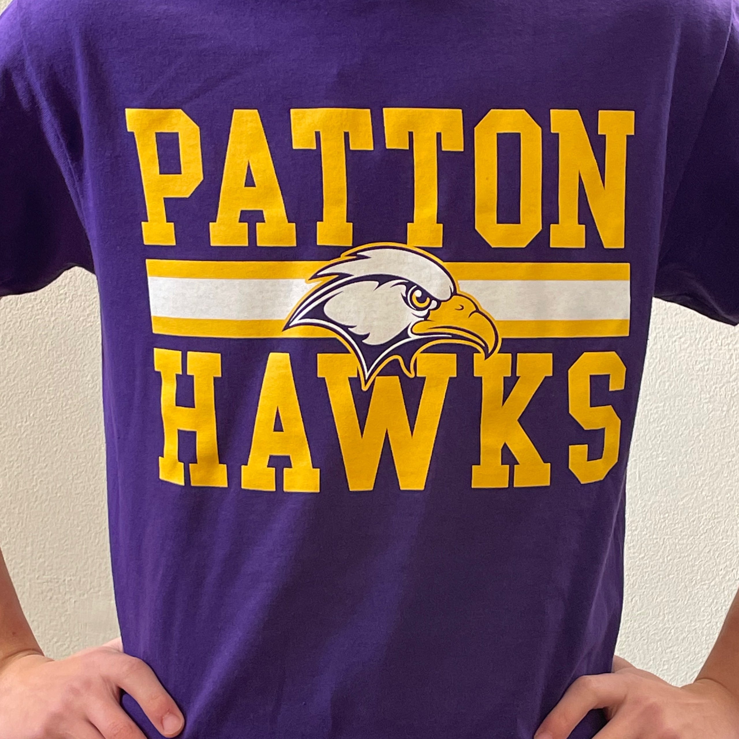 NEW!! Spring 2023 Purple Patton Hawks T-Shirt | PATTON PTO SPIRIT WEAR ...